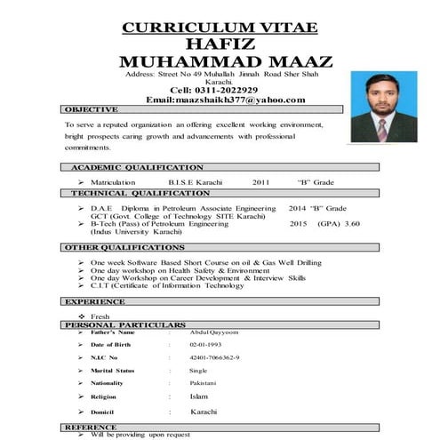 CV Maaz Shaikh | DOCX