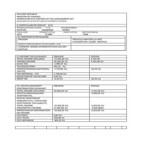 TAX STATEMENT MPAMPAS 2012 | DOCX