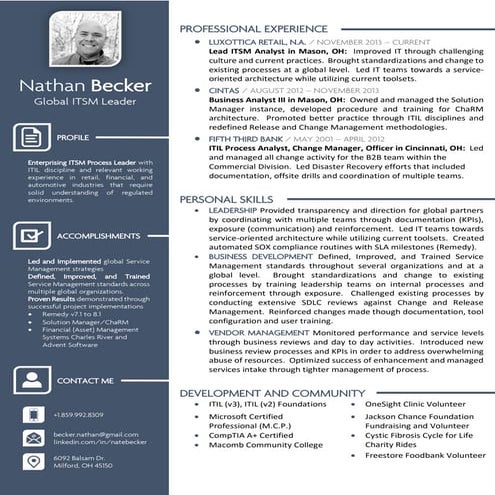 Nathan Becker - Leadership Resume 2016 | PDF