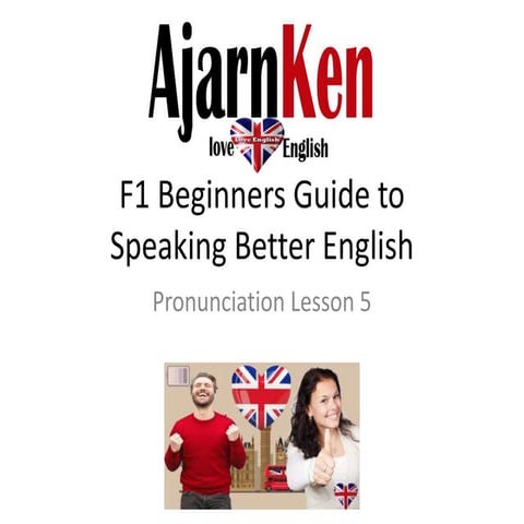 Lesson 8: F1 Beginners Guide to Speaking Better English | PPTX