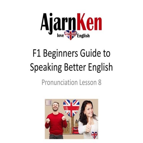 Lesson 8: F1 Beginners Guide to Speaking Better English | PPTX