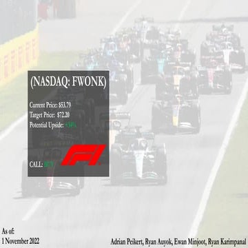 F1 Stock Pitch UCLAM | PDF