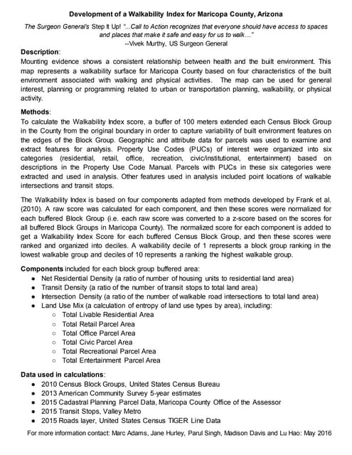 Walkability Map | PPT