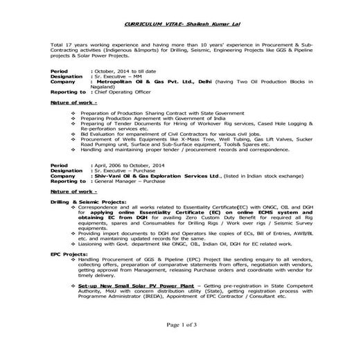 Asis Jana - CV1 | PDF