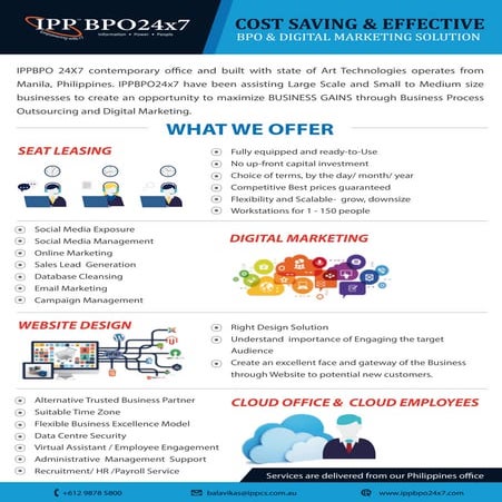 2016 - IPP BPO & IT Services -A5 Flyer | PDF