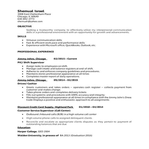 Saleem New Cv | DOC