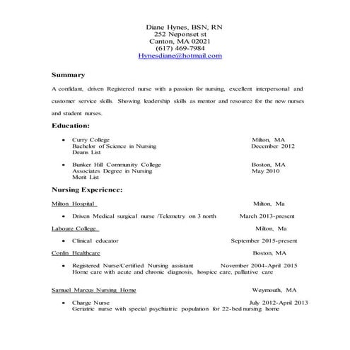 resume end 2016 | PDF