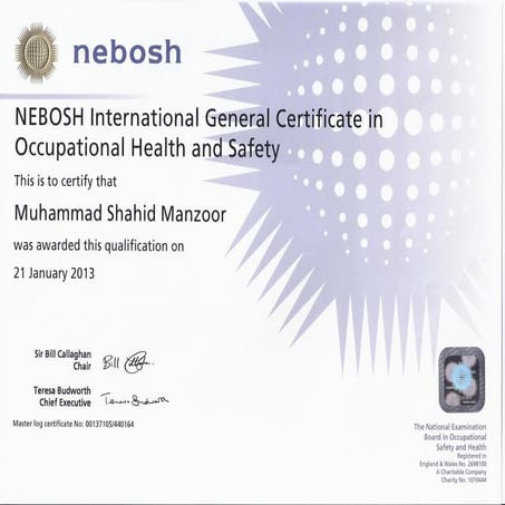 Nebosh certificate | PPT