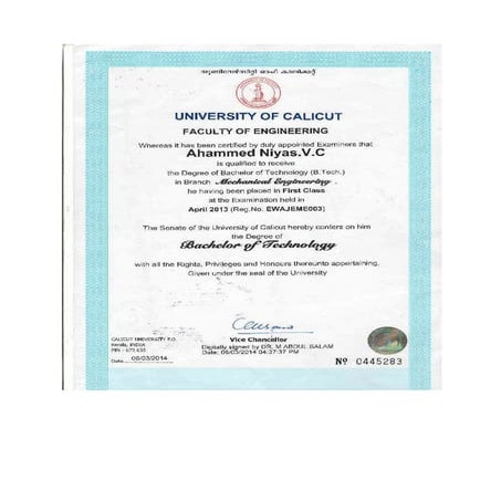 b tech degree certificate. | DOCX
