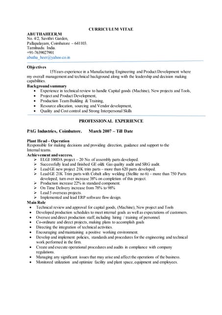 Pradip Warghude CV | PDF