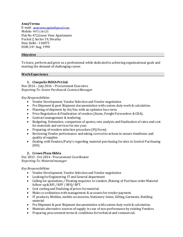 Resume Anuj Verma 