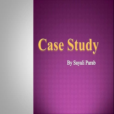 Case Study 1- TBM-2 | PPTX