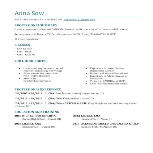 Anna Sow.RESUME 2016 | DOCX