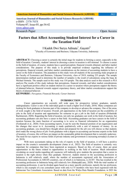 Intrinsic motivation, career exposure, and quality of life: How do they ...