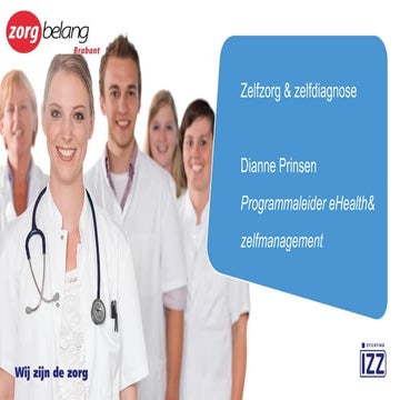 De sport, de zorgverlener en zelfmanagement | PPT