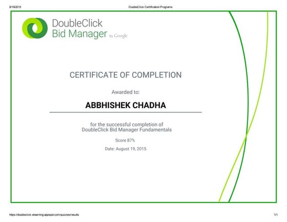 DoubleClick Bid Manager Fundamentals | PDF