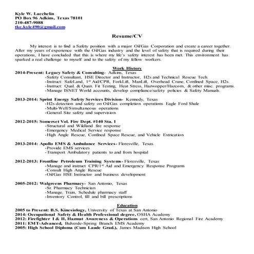 Primary Resume | DOCX