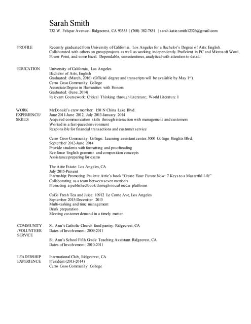 Resume of Lu (Annie) Gao | PDF