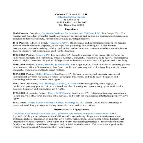Colbern C Stuart Resume | PDF