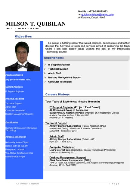 AHINGOE CV1 -Final | PDF | IT and Internet Support | Internet