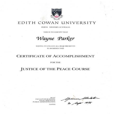 JP Certificate | PDF