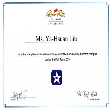 iMovie certificate | PDF