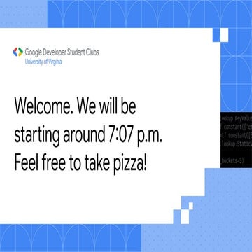 F25 Info Session Slides - Google Developer Group at UVA | PDF