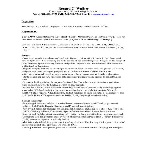 Walker Resume1 | DOC
