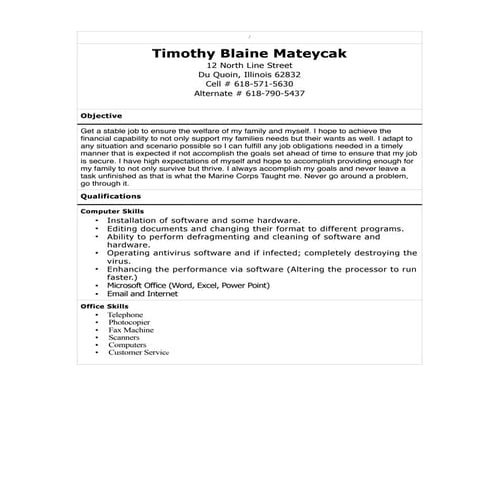 TBM Resume | PDF