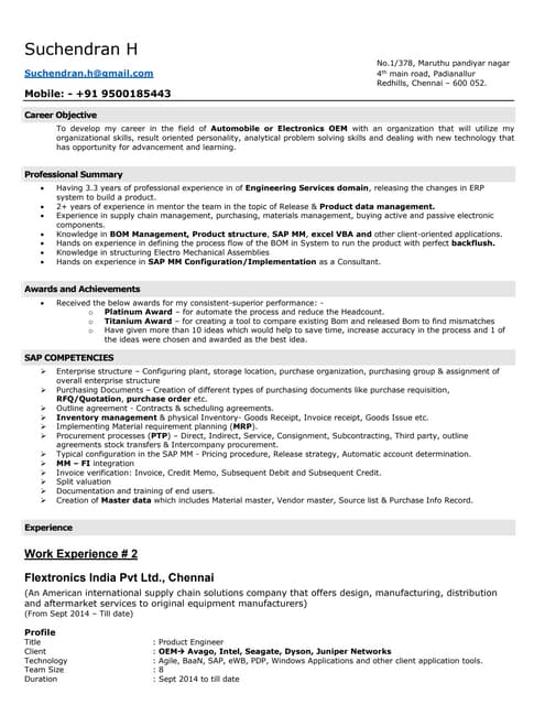 Deputy Manager Ravikishore Resume | PDF