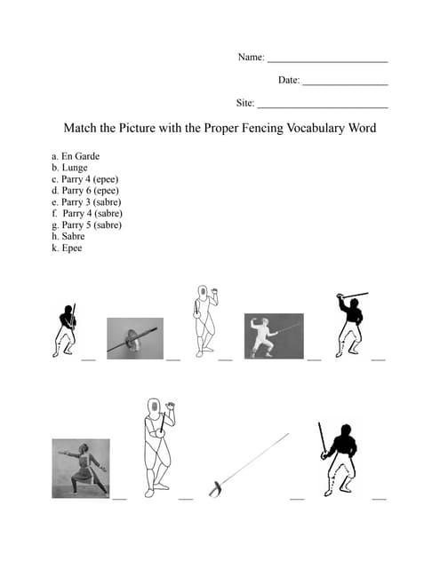 Epee Parries