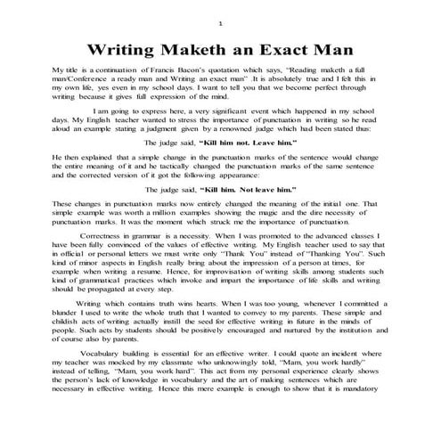 Writing Maketh an Exact Man Final Copy.doc