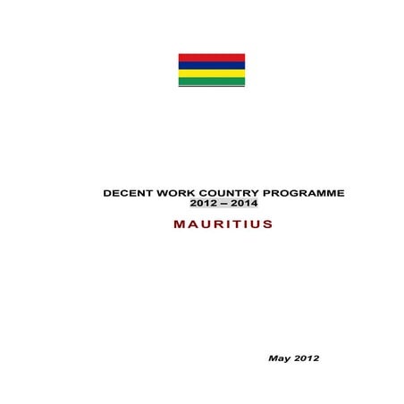 DWCP Mauritius 2012-2014 | PDF