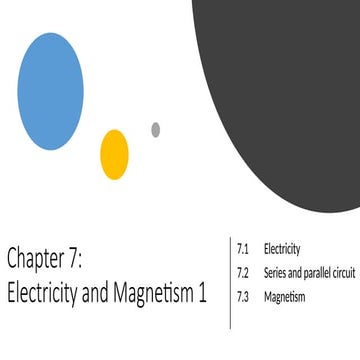 FORM 2 [CHAP 7] ELECTRICITY AND MAGNETISM | PPTX