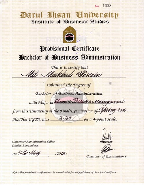 Rank Certificate | PDF