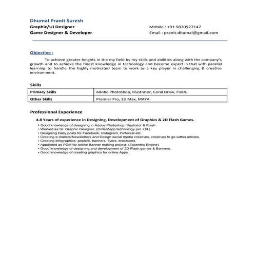 2016 PD_CV | PDF