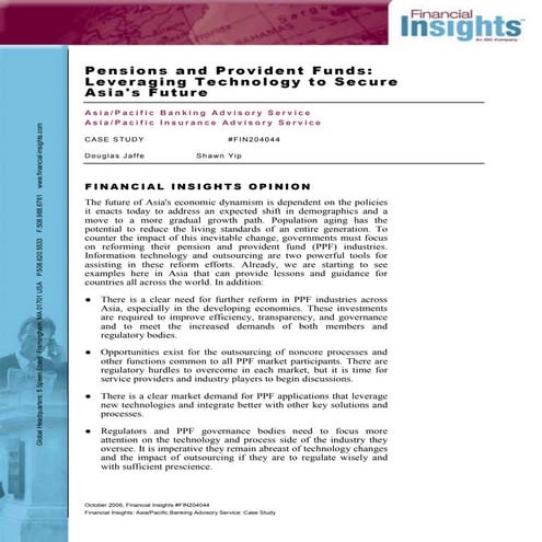 FIN_Pensions and Provident Funds - Leveraging Technology to Secure Asia ...