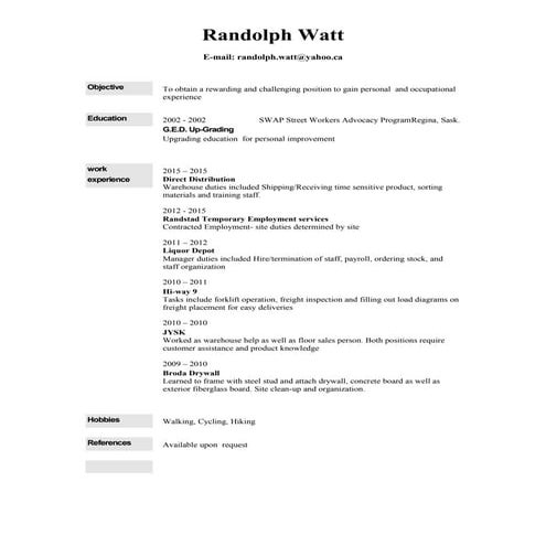 RandyWatt_Resume | ODT