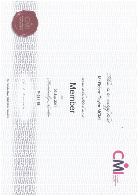 CMI Chartered Member | PDF