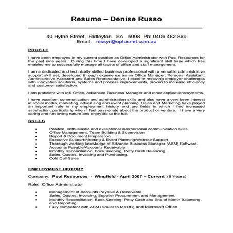 Michael Brown Resume | DOC