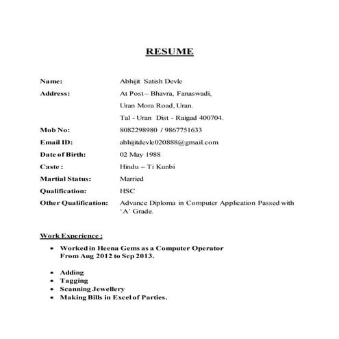 Resume | DOCX