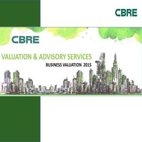 Business Valuation CBRE 2015 | PPTX | Stocks and Bonds | Personal Investing