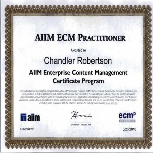AIIM ECMp Cert | PDF
