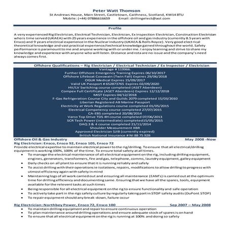 peter cv october 2016 CV | DOCX