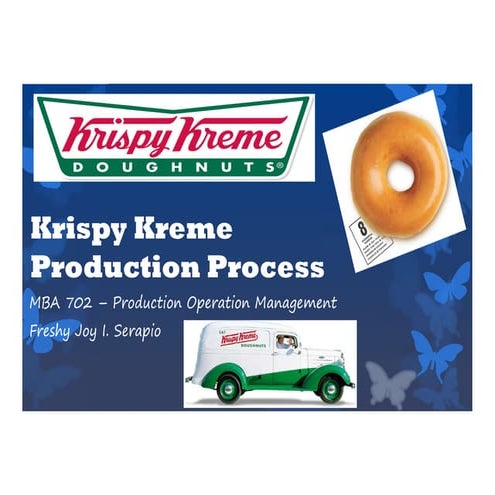 Krispy Kreme Production Process | PDF