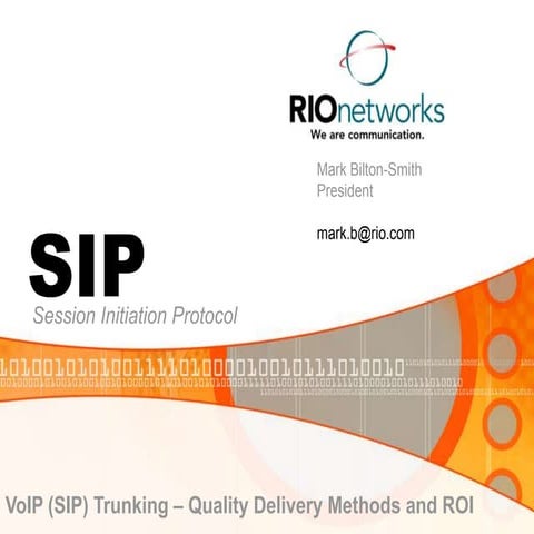 Introduction To Voip Rtp And Sip Ppt