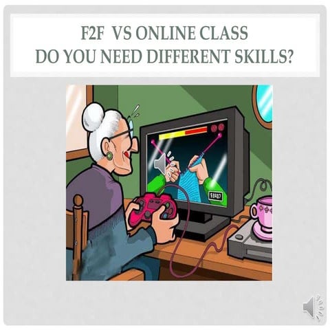 F2F vs online class | PPTX