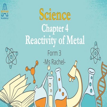 Form 3 Science Chapter 4 Reactivity of Metals | PDF
