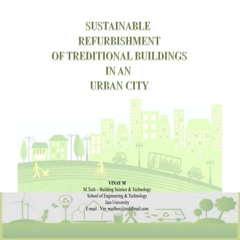 Sustainable Refurbishment of Buildings with LCA | PPTX