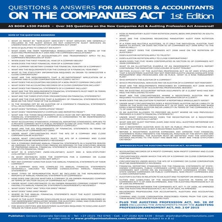 Questions & Answers for Auditors and Accountants (1st Edition) Over 365 ...